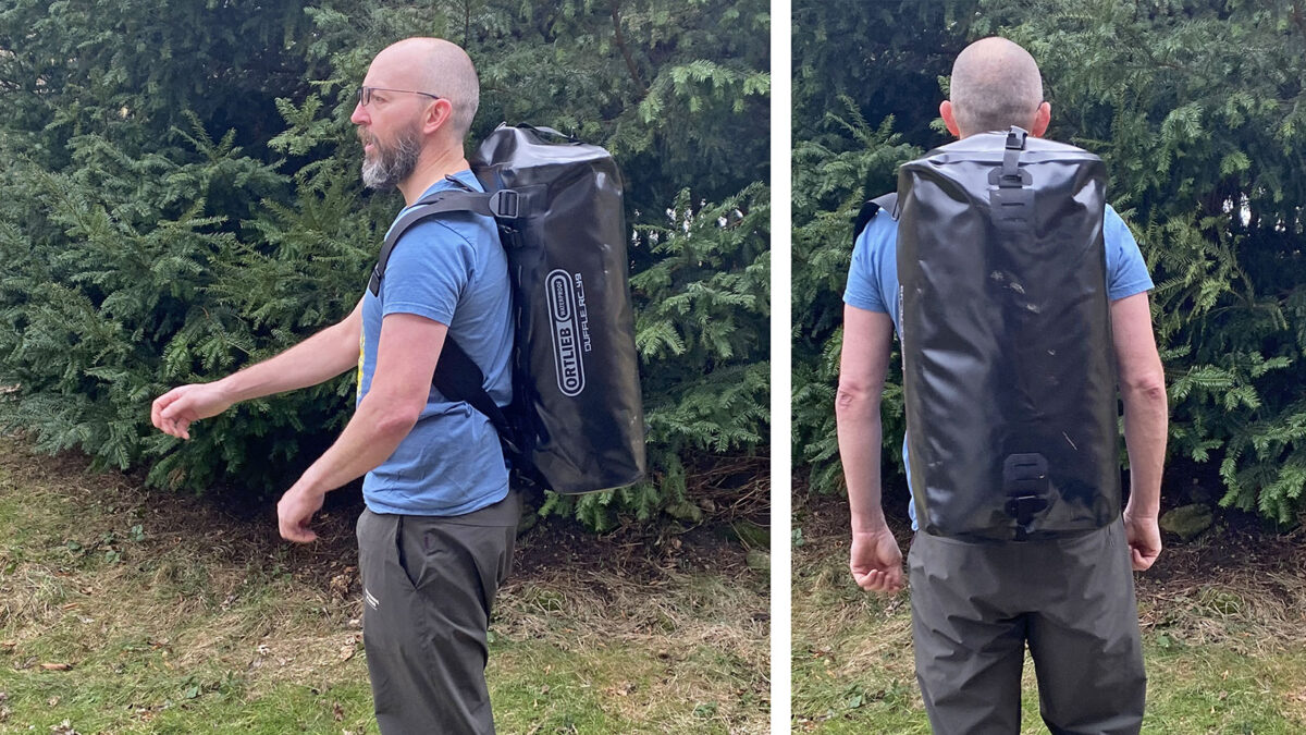 Ortlieb Duffle RC Backpack Rolls Closed For Easy Waterproof Protection ...