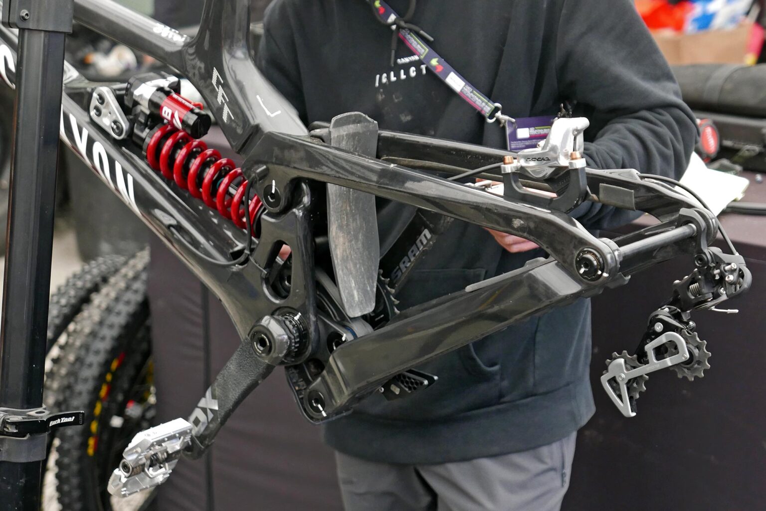 Canyon’s High Single Pivot Carbon Sender CFR DH Race Bike is World Cup ...